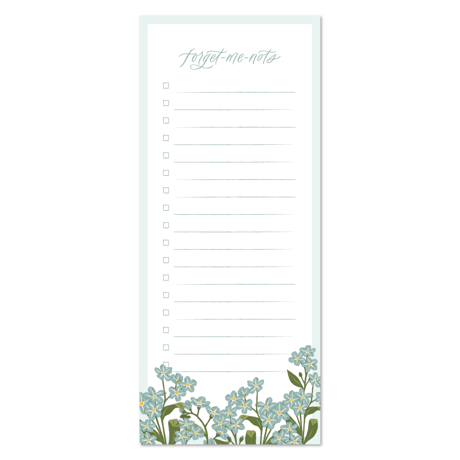 Forget-Me-Not Notepad – Selah Paper